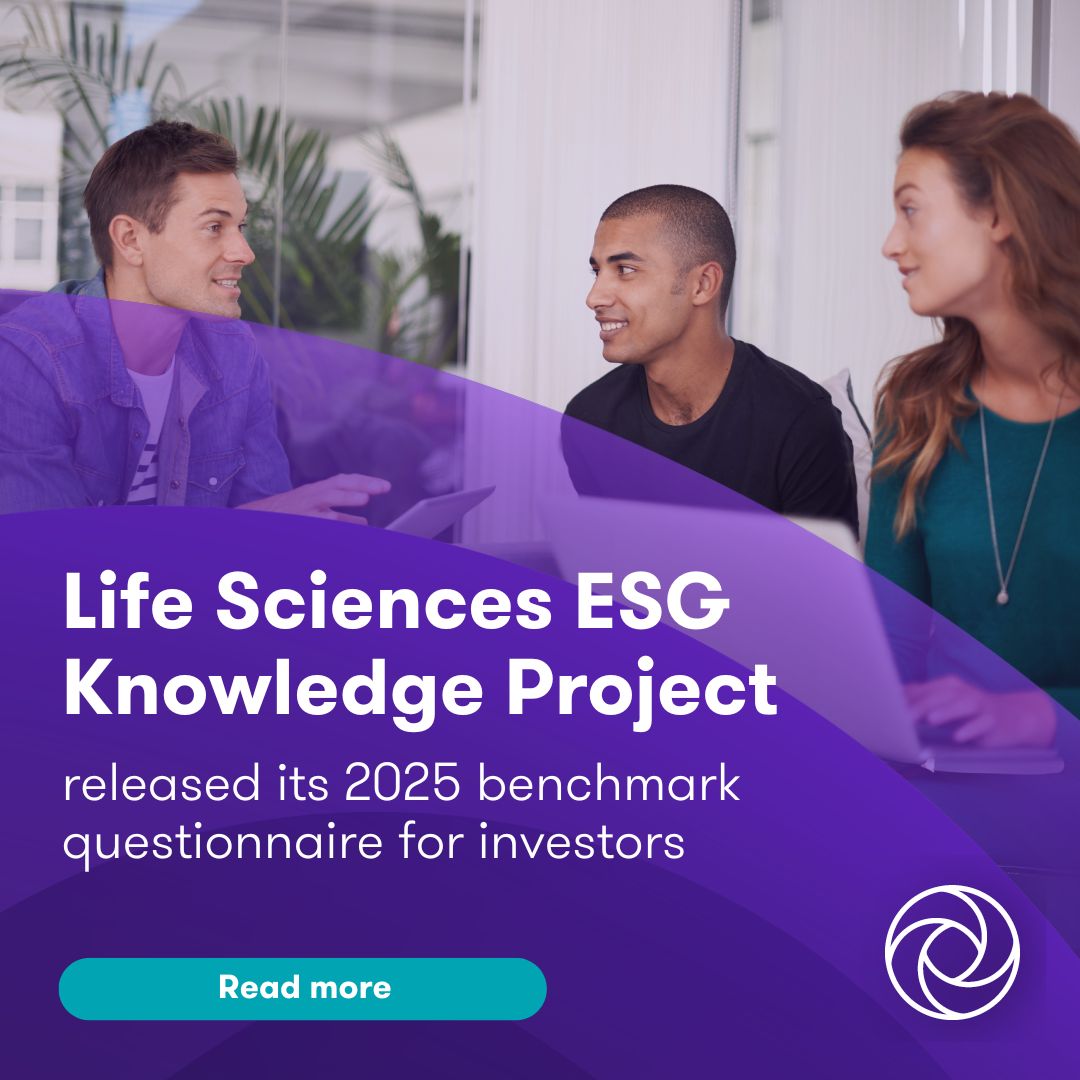 Life Sciences ESG Knowledge Project released its 2025 benchmark questionnaire for investors ...
